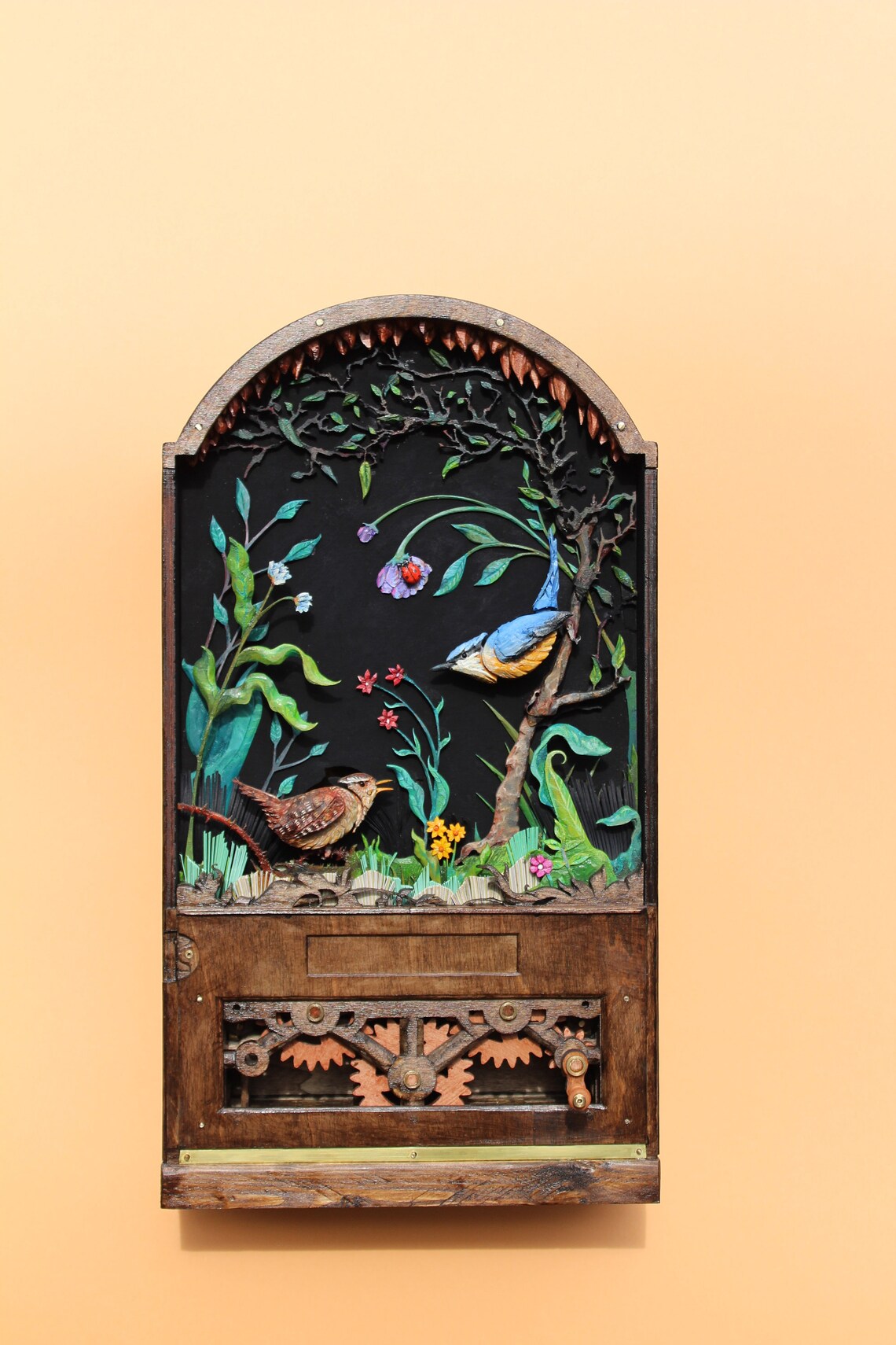 Spoils of Spring Automata. Oil Painted Mechanical Birds - Etsy