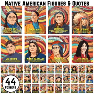 Native American Heritage Month Posters, Digital Download, Quotes From ...
