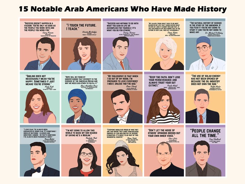 15 Notable Arab Americans Who Have Made History, National Arab American ...