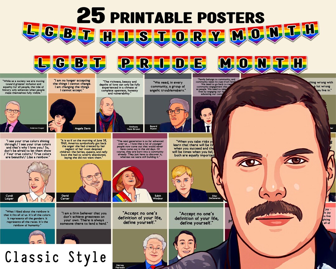 LGBTQ, History Month, LGBT Pride Month, 25 Elementary Classroom Posters ...