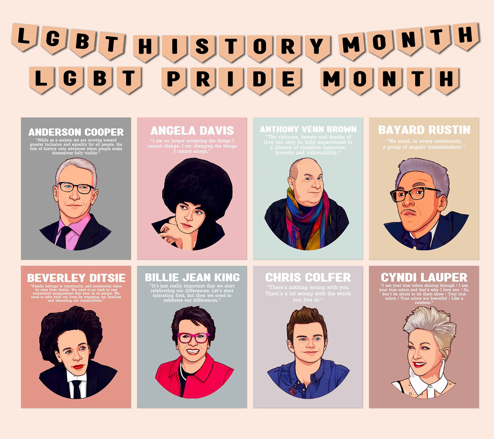 LGBTQ, History Month, LGBT Pride Month, 25 Elementary Classroom Posters ...