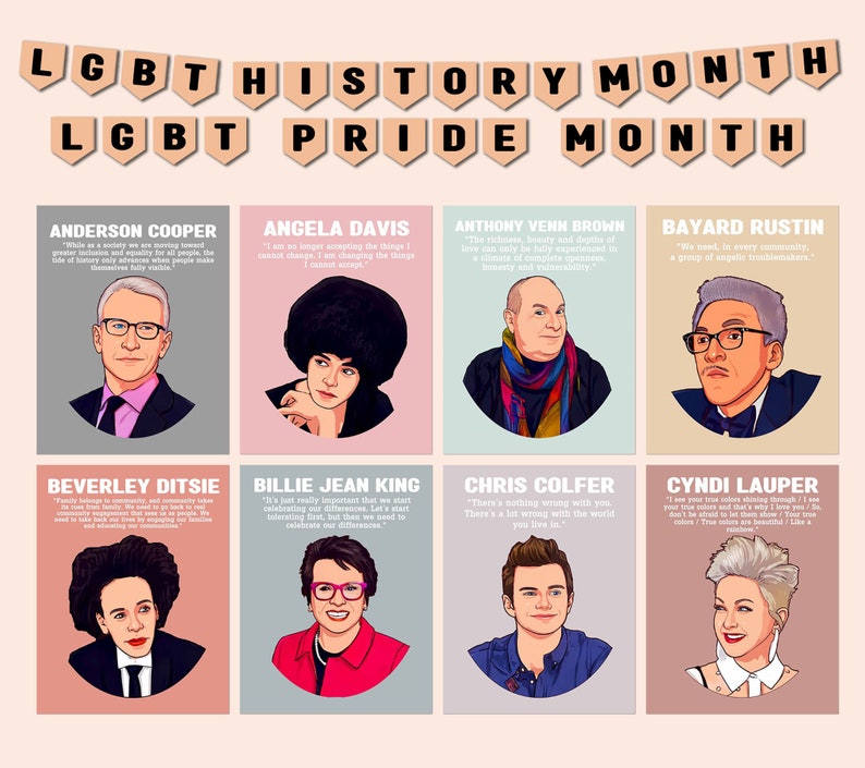 LGBTQ, History Month, LGBT Pride Month, 25 Elementary Classroom Posters ...