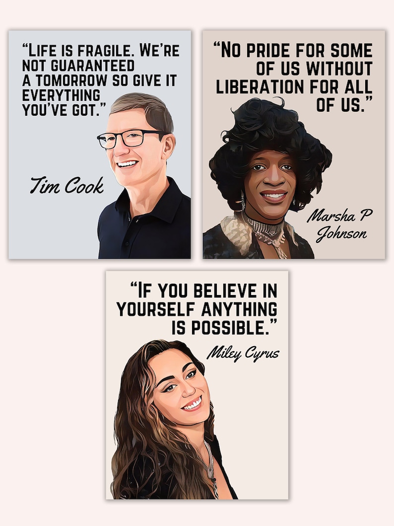 LGBT History Month, Lgbt Pride Month, Classroom Posters, Famous LGBTQ ...