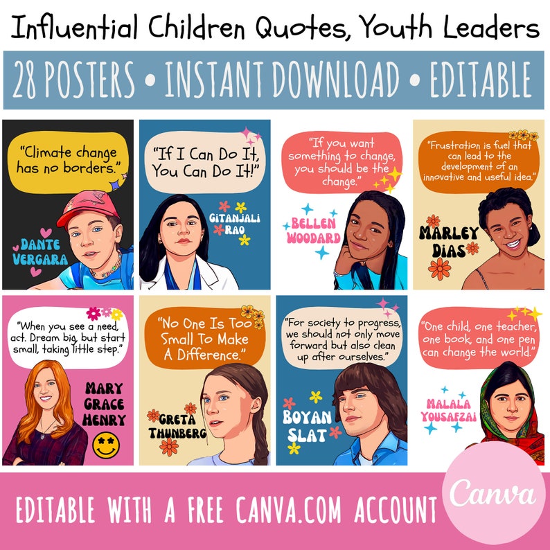 28 Kids Who Changed the World, Influential Children Quotes, Youth ...