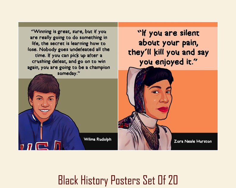 Famous Black History People Poster Bundle Pack:20 Printable - Etsy