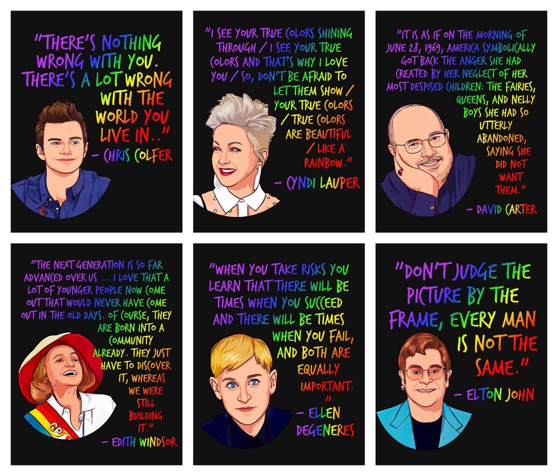 LGBT Pride Month, LGBT History Month, Printable Quotes, Classroom Decor ...