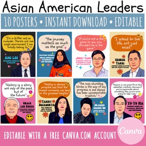 10 Asian American Leaders, AAPI Asian Pacific American Heritage Month ...