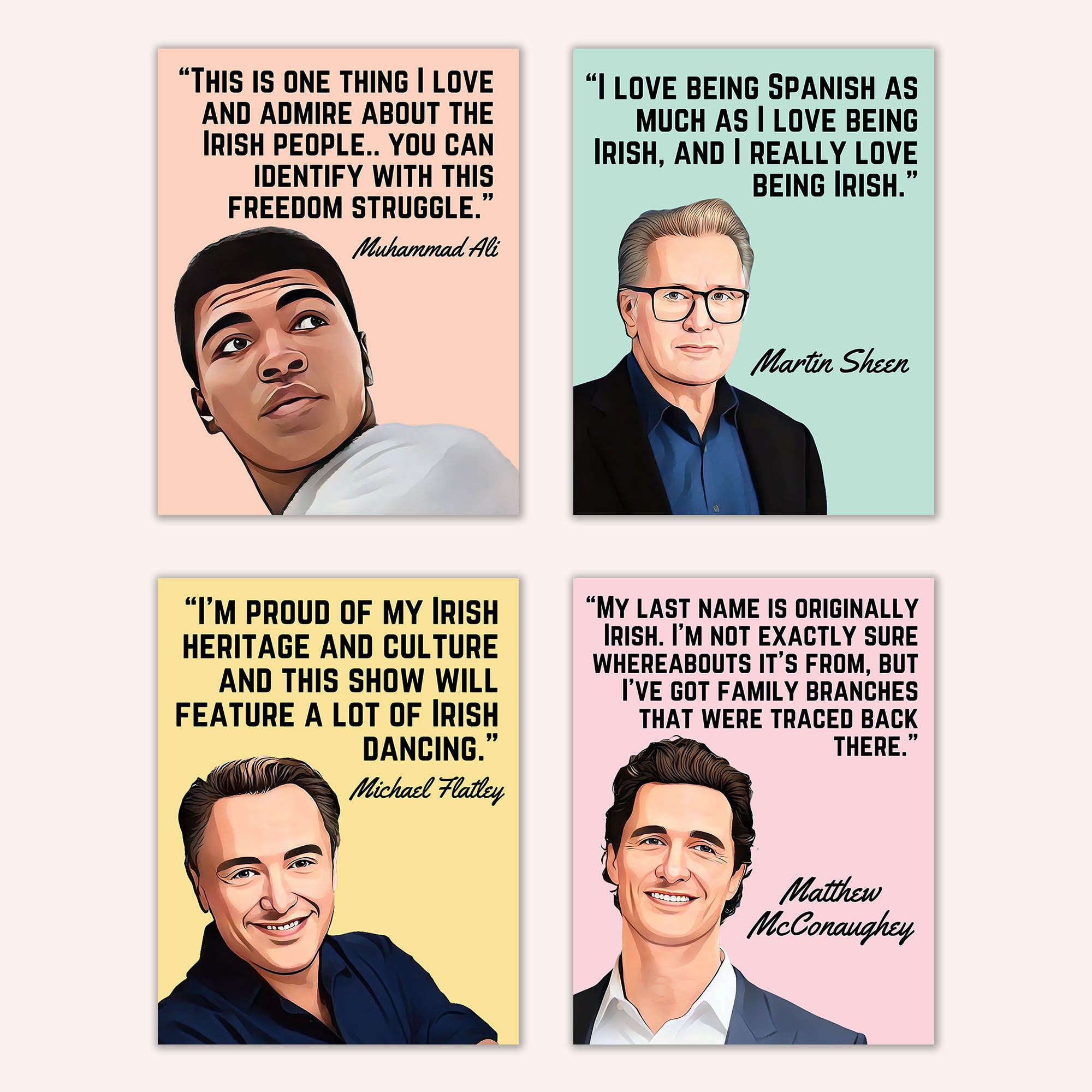 20 Famous Irish Americans Quotes, Irish American Heritage Month, Saint ...