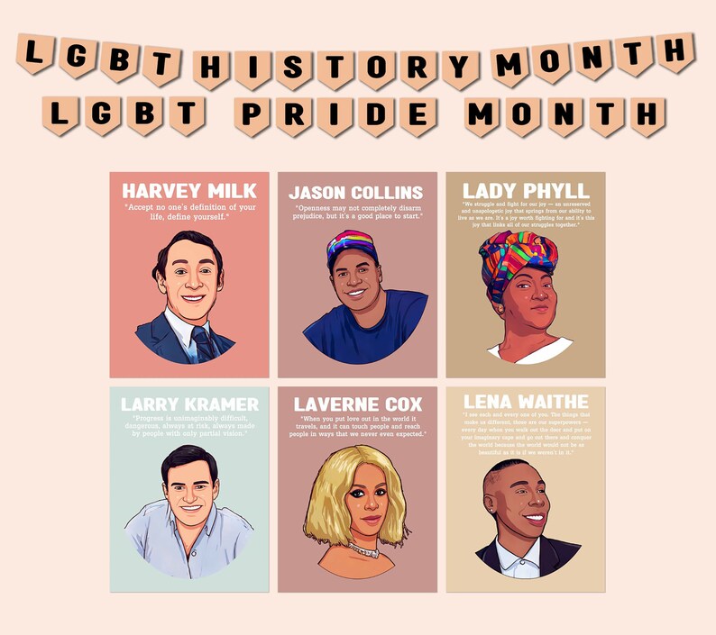 LGBTQ History Month LGBT Pride Month 25 Elementary - Etsy