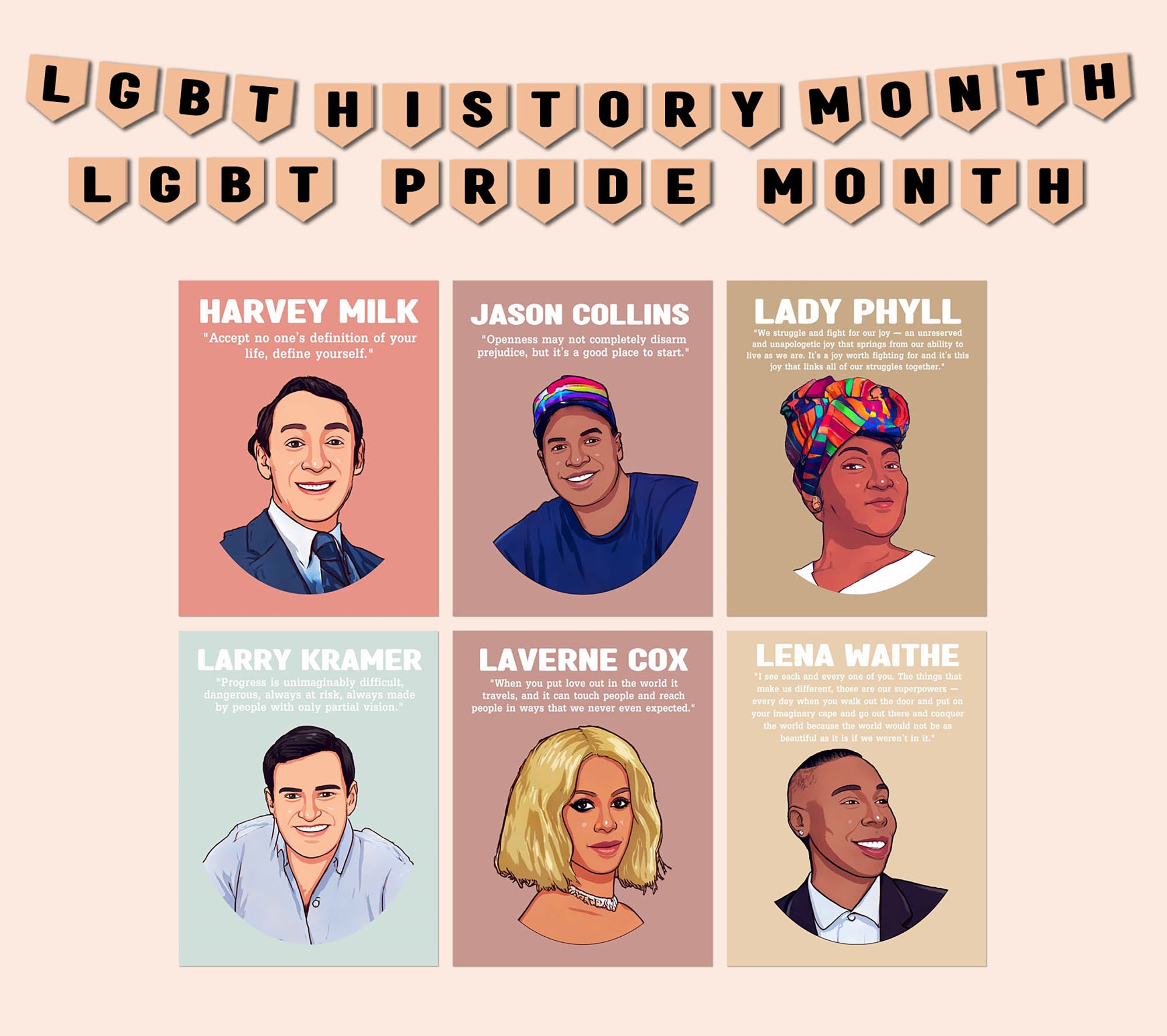 LGBTQ History Month LGBT Pride Month 25 Elementary - Etsy