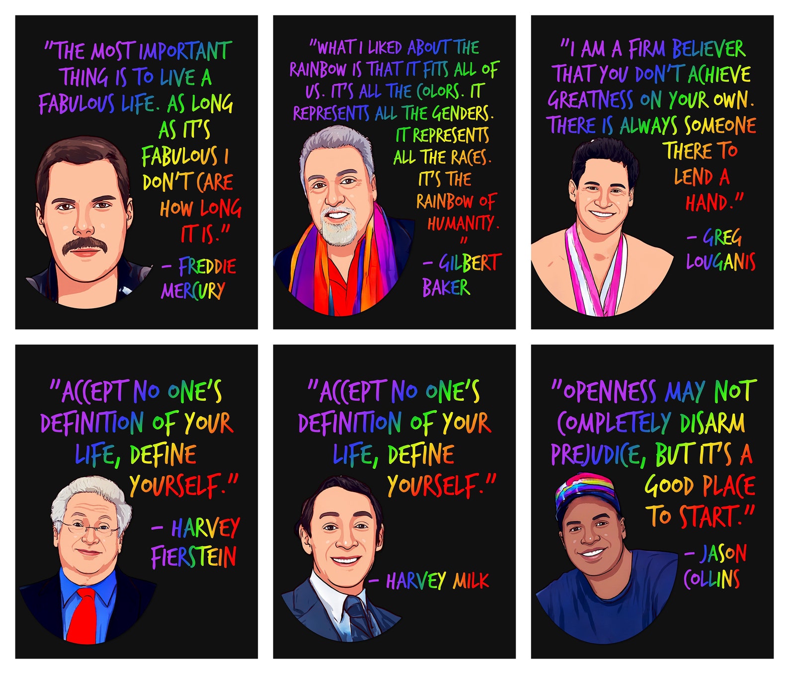 LGBT Pride Month LGBT History Month Printable Quotes - Etsy
