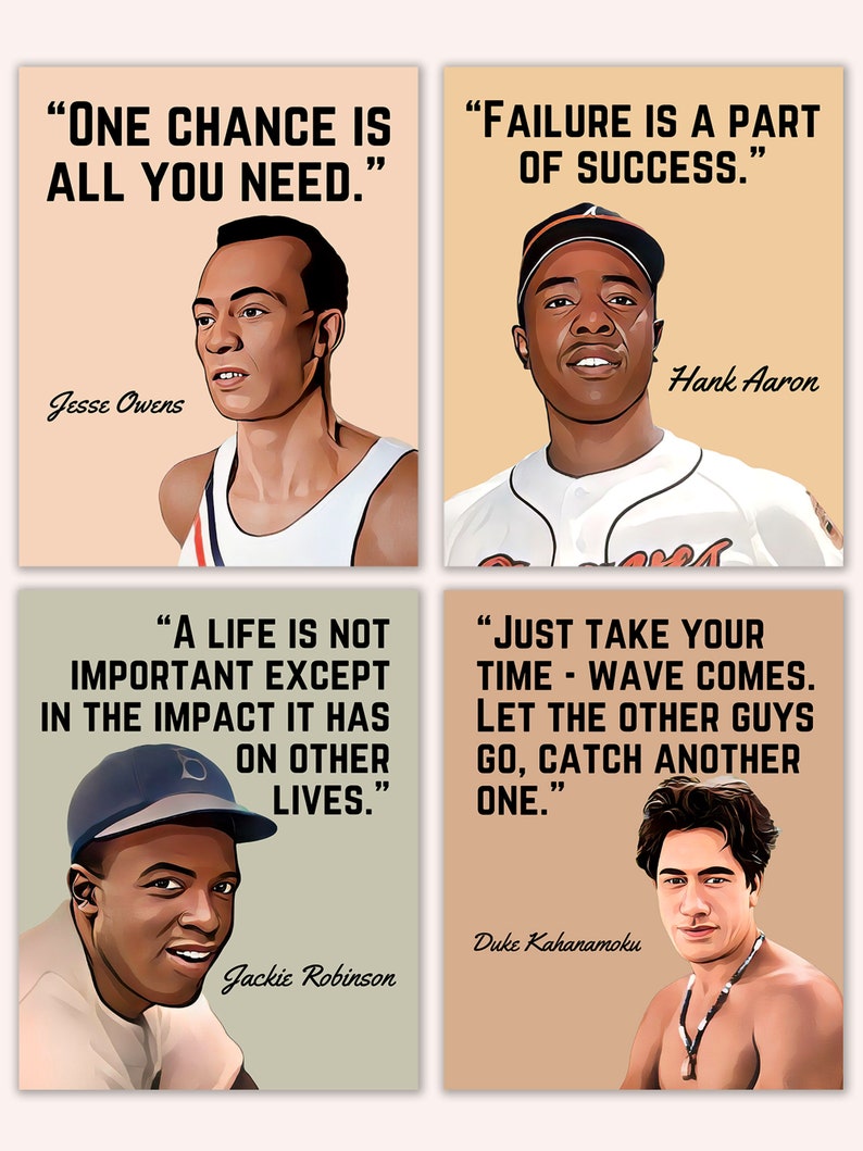 Digital Download Famous Athletes Posters, Classroom Decor, Office ...