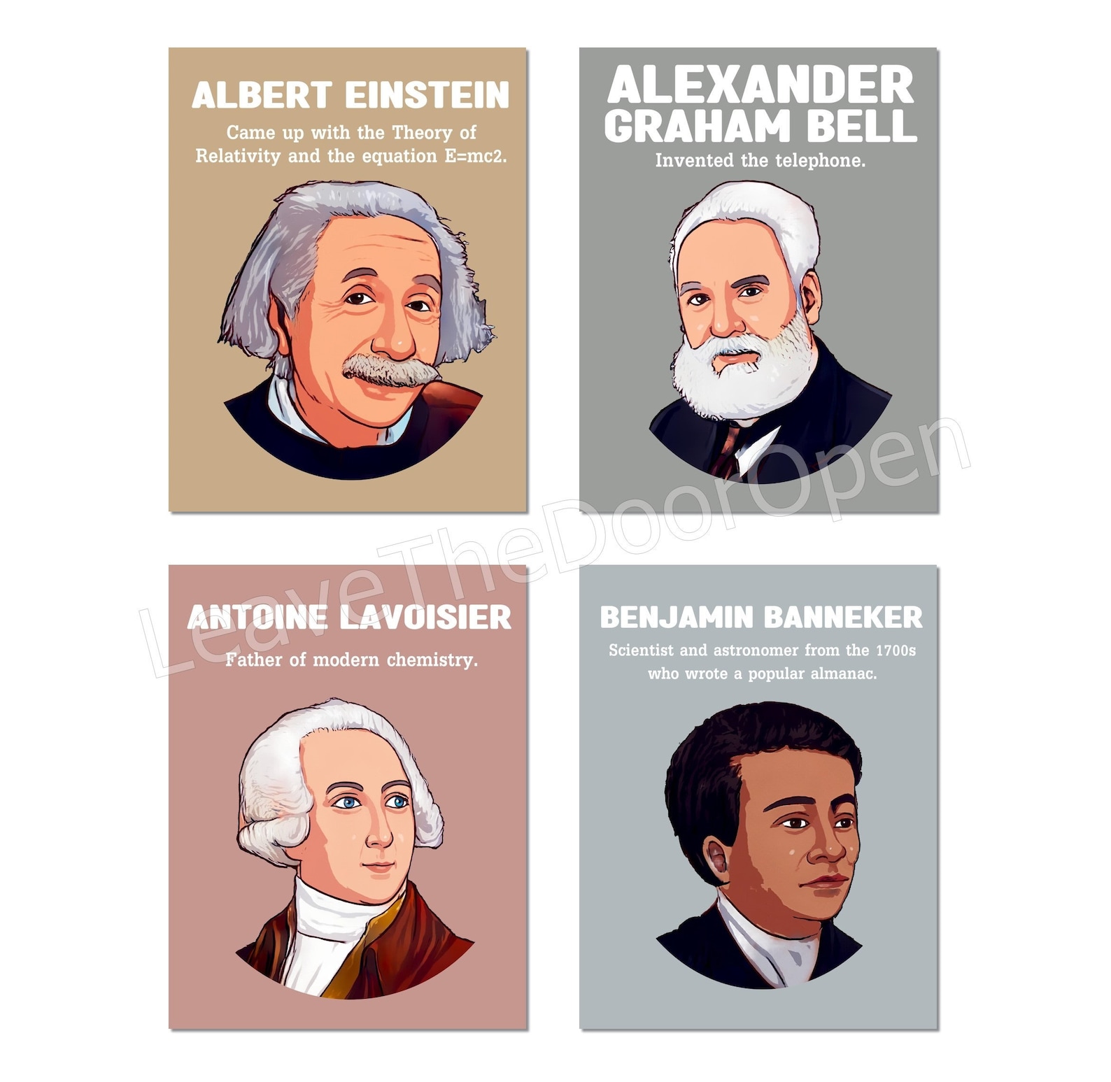 23 Famous Scientists and Inventors Posters, STEM Classroom Decor ...