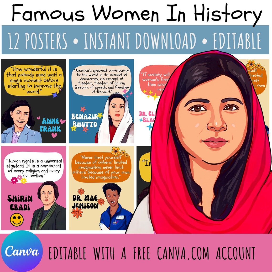 12 Famous Women in History Who Changed the World, Groovy Decor ...