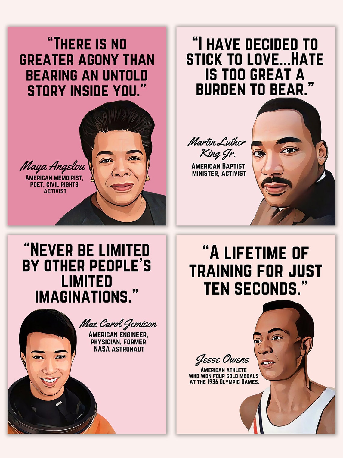 African American Heroes, Black History Month Printable Posters ...