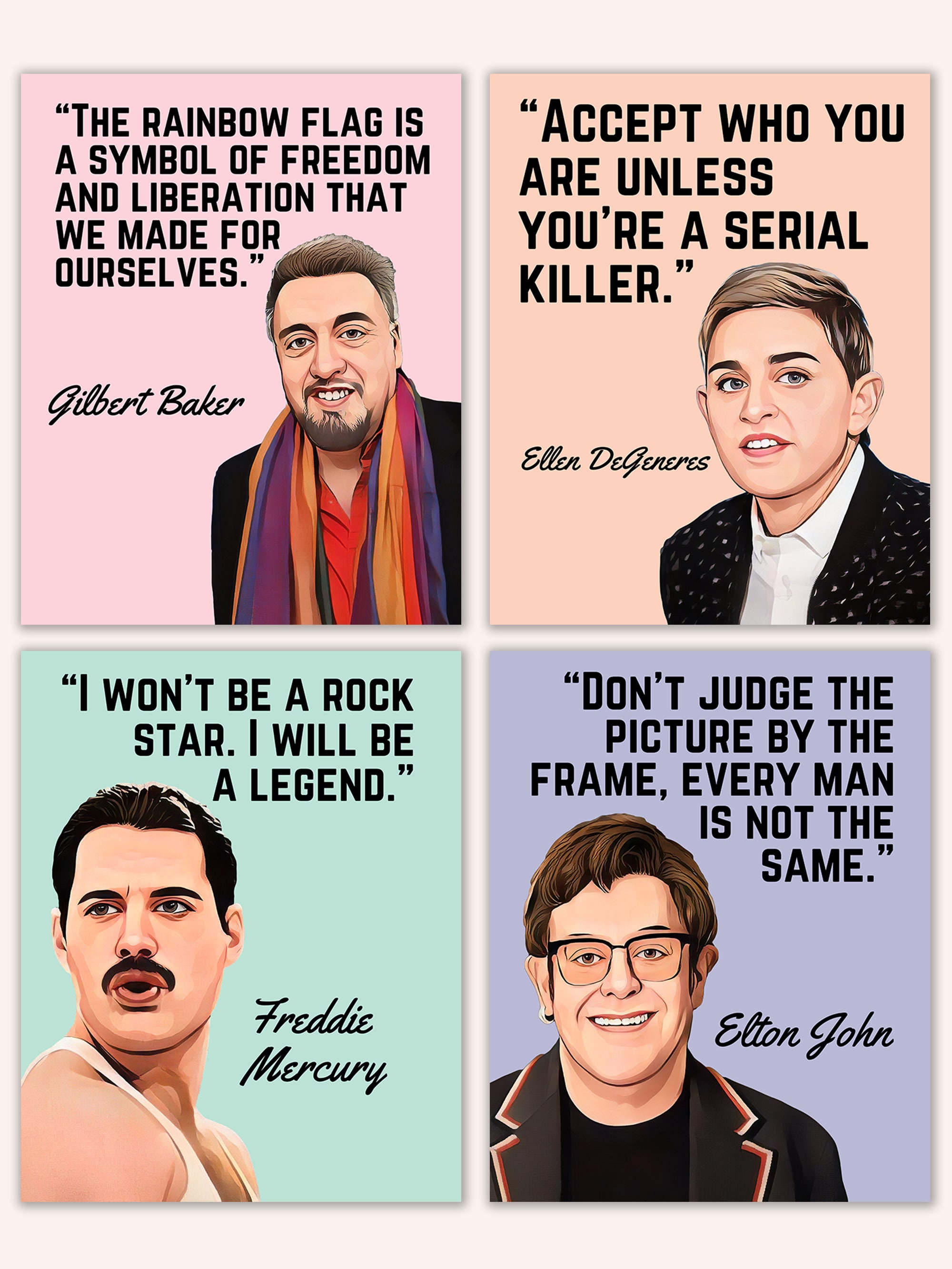 LGBT History Month, Lgbt Pride Month, Classroom Posters, Famous LGBTQ ...