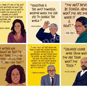 Golden - Black History Month, 20 Printable Posters,teacher Wall Art ...