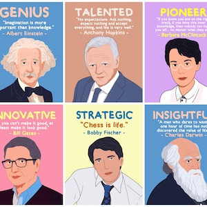 Famous People With Autism Posters, National Autism Acceptance Month ...