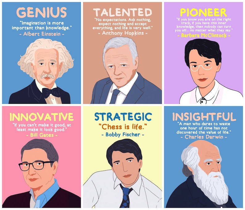 Famous People With Autism Posters, National Autism Acceptance Month ...