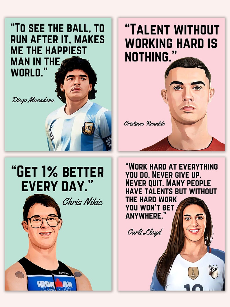 Digital Download Famous Athletes Posters, Classroom Decor, Office ...