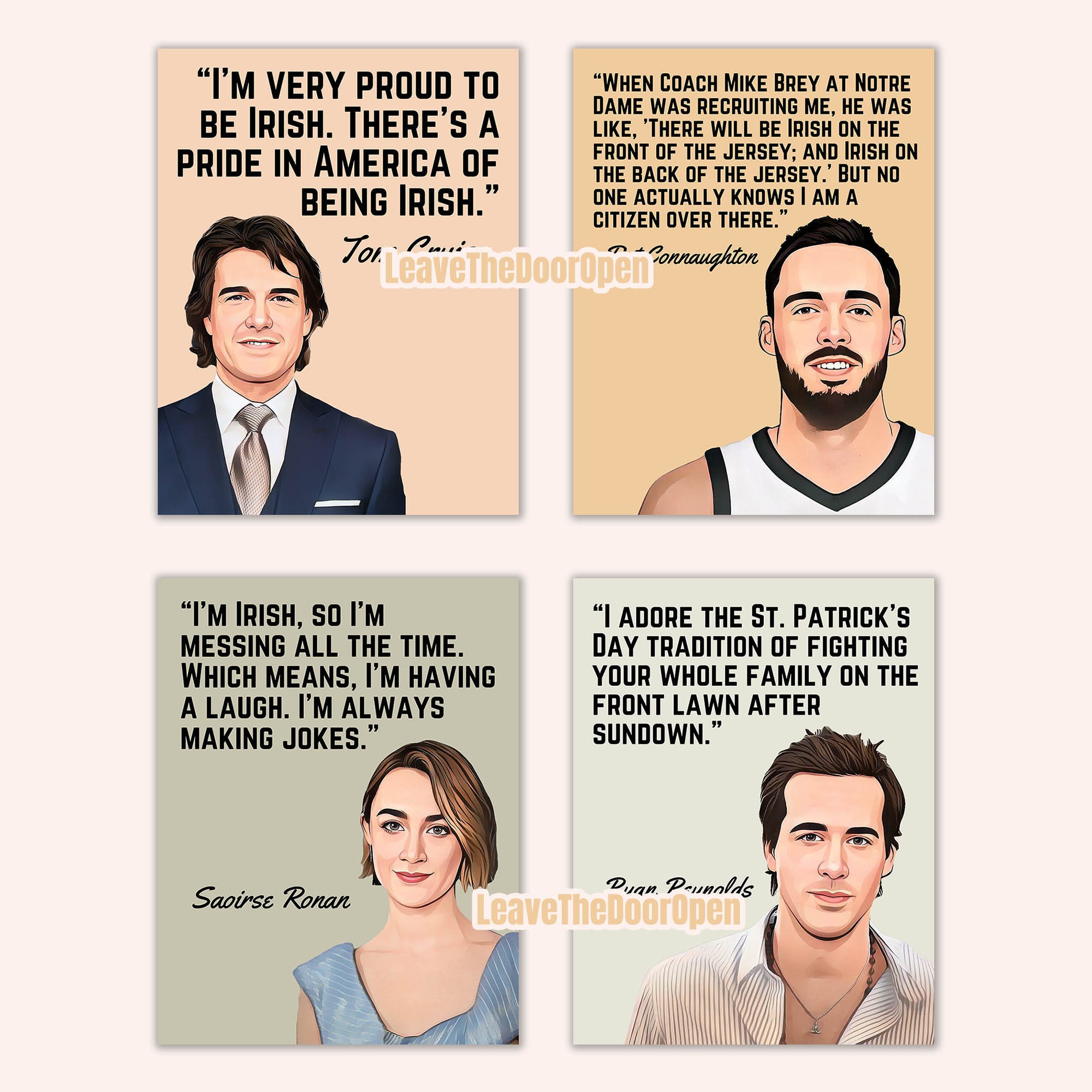 20 Famous Irish Americans Quotes, Irish American Heritage Month, Saint ...