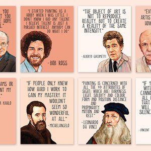 40 Art Quotes for Kids by Famous Artists - Bulletin Board - Classroom ...