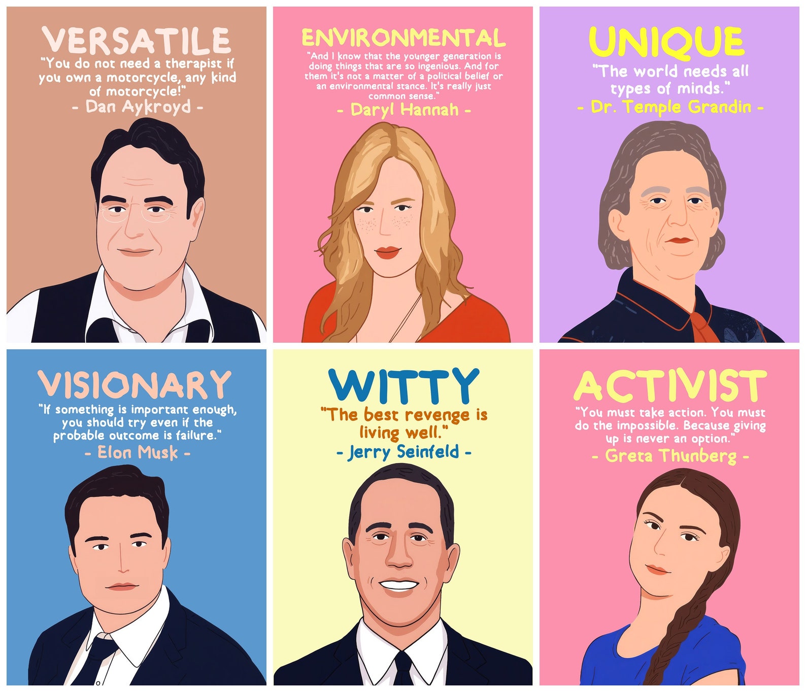 Famous People With Autism Posters, National Autism Acceptance Month ...