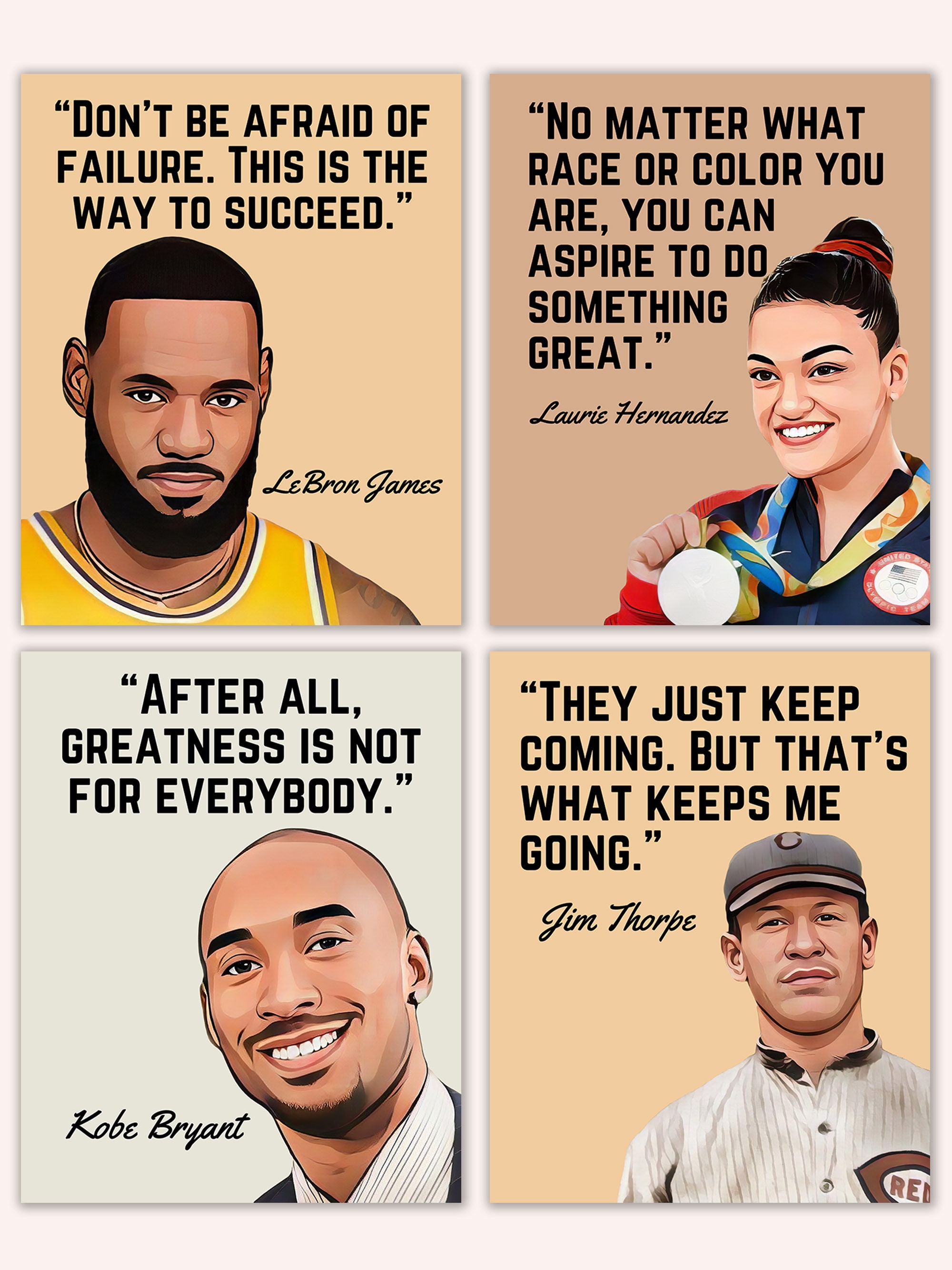 Digital Download Famous Athletes Posters, Classroom Decor, Office ...