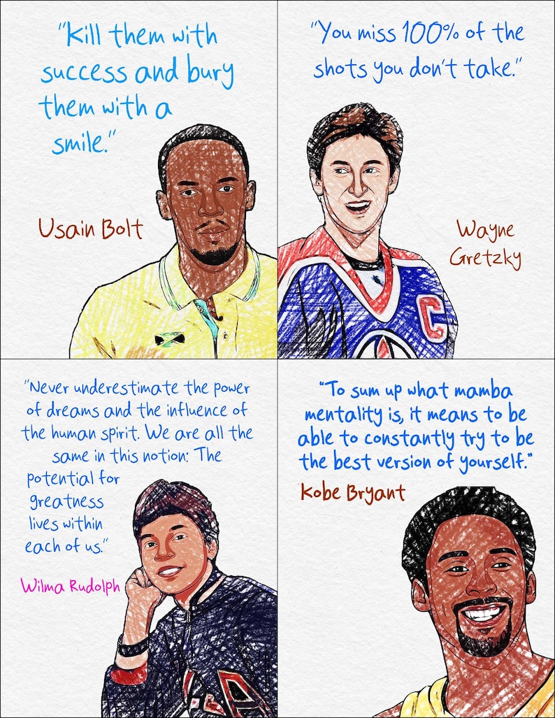 Athletes Posters 26 Printable Sports Posters, Elementary Classroom ...