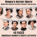 Women's History Month Classroom Decor,40 Faces, American Women's Rights ...