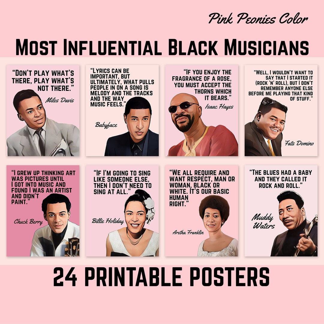 Most Influential Black Musicians, Black History Month, Theme African ...