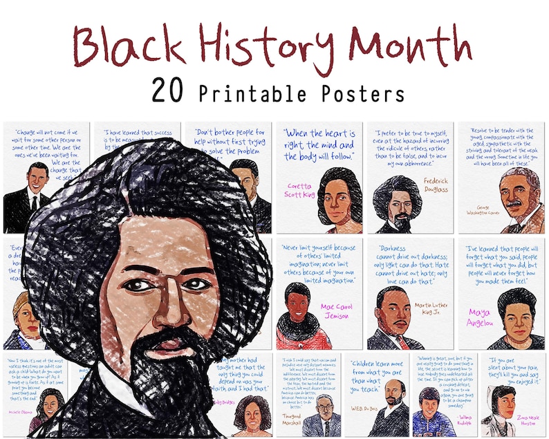 Black History Month Posters / 20 Elementary Classroom Posters ...