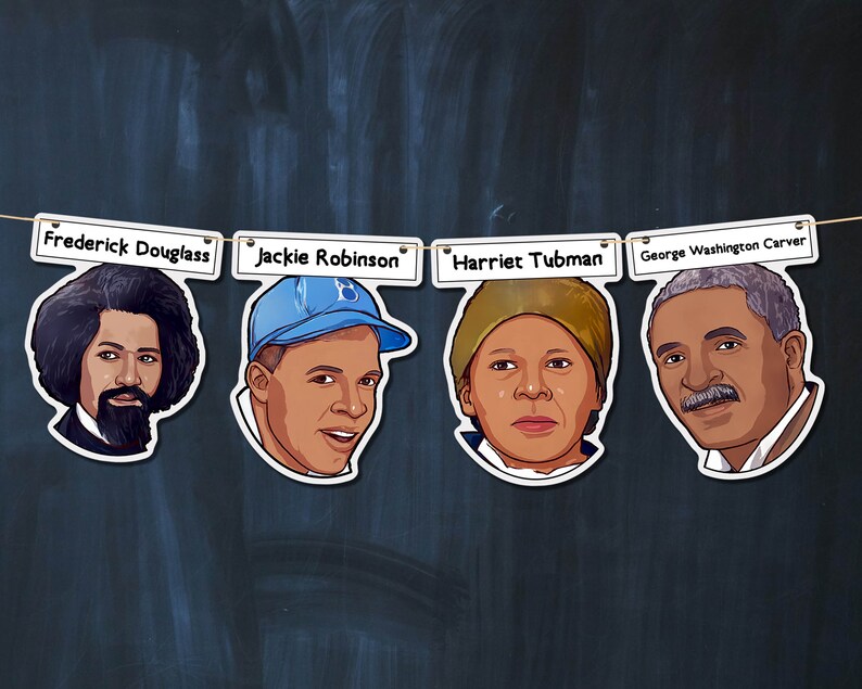 20 Facesblack History Monthclassroom Decorprintable PDF - Etsy