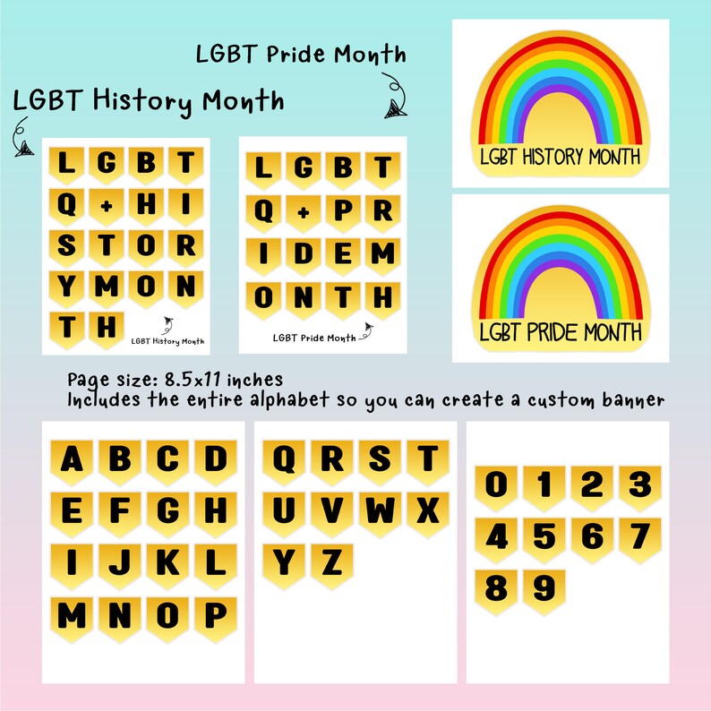 Golden LGBT History Month, LGBT Pride Month, 25 Elementary Classroom ...