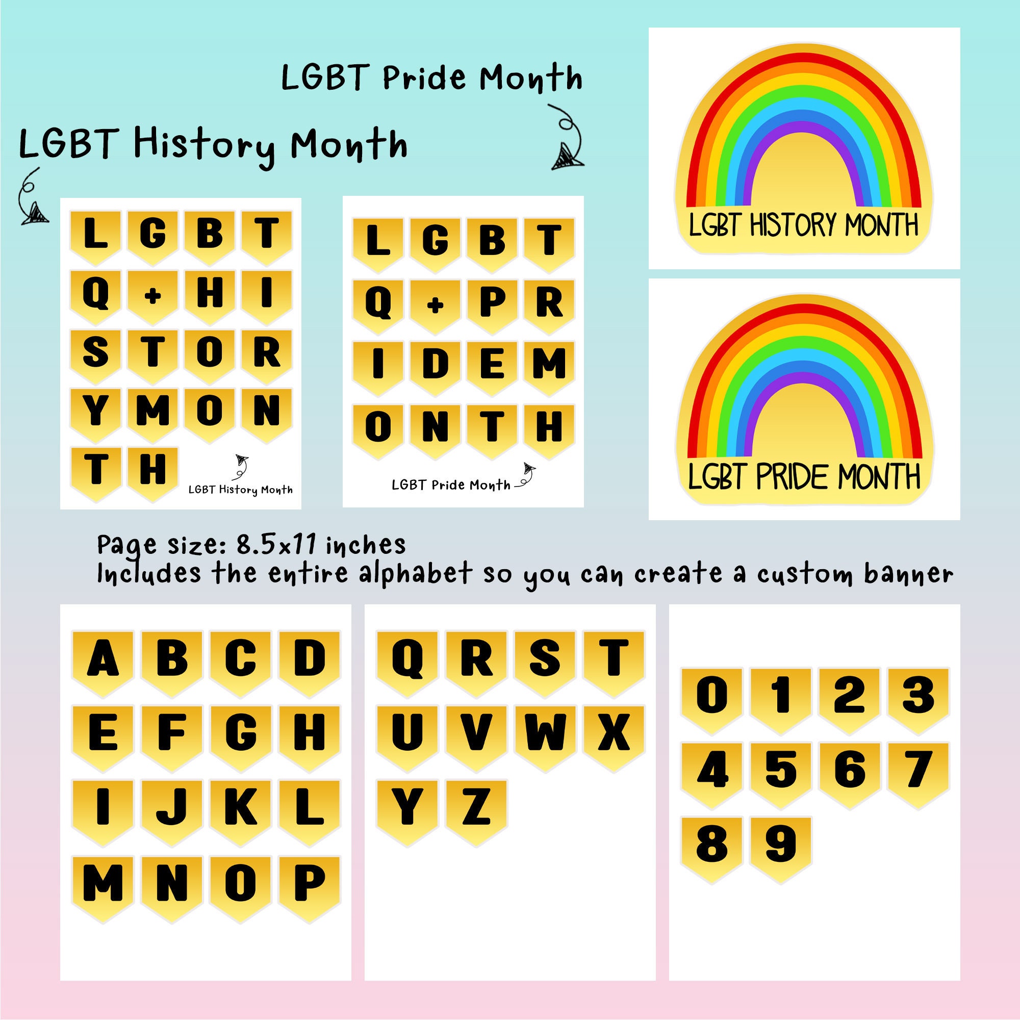 Golden LGBT History Month, LGBT Pride Month, 25 Elementary Classroom ...