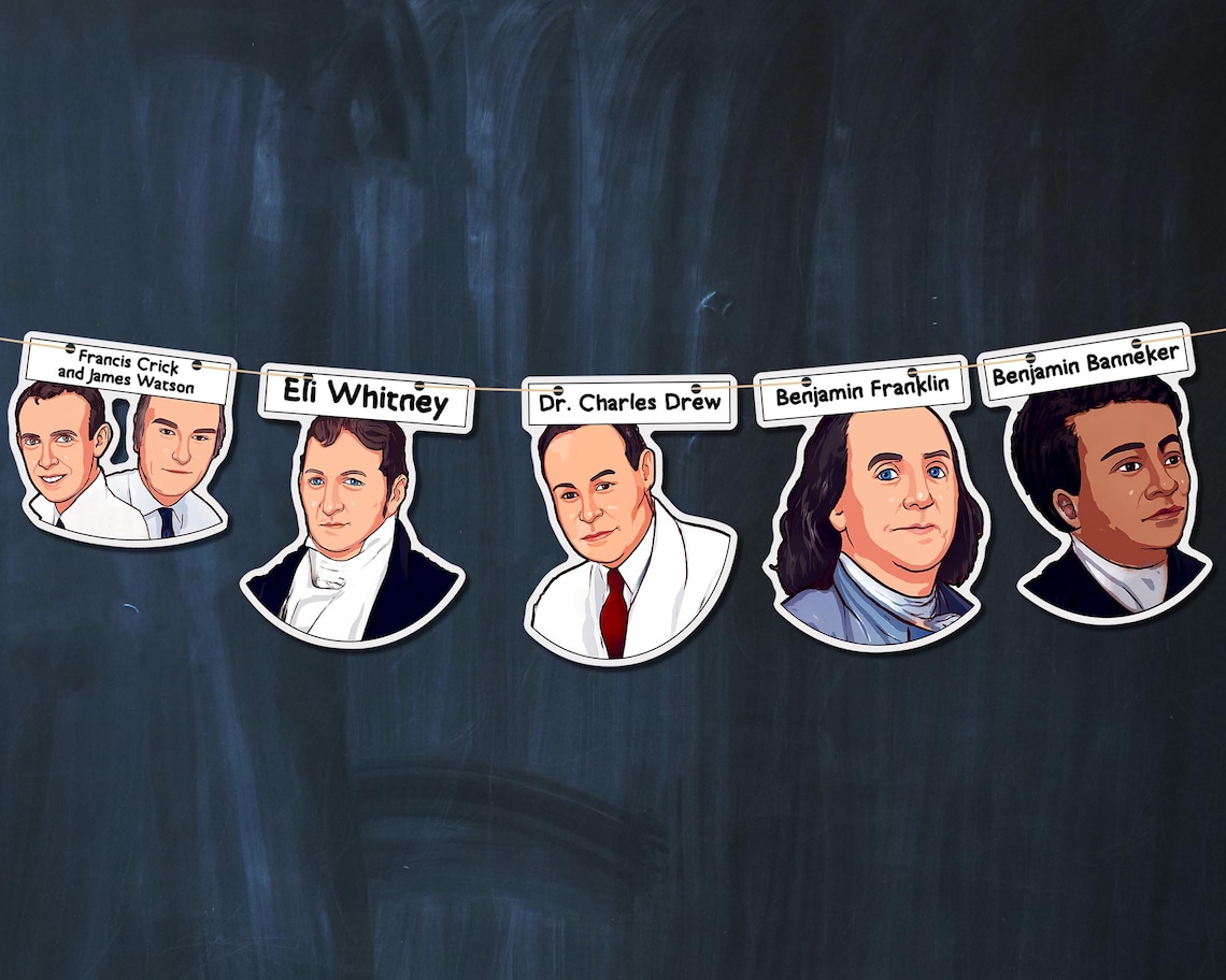 23 Faces,famous Scientists and Inventors,stem,classroom Decor,printable ...
