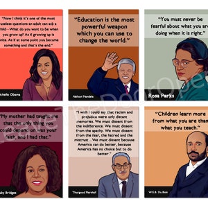 Famous Black History People Poster Bundle Pack:20, Printable, Classroom ...