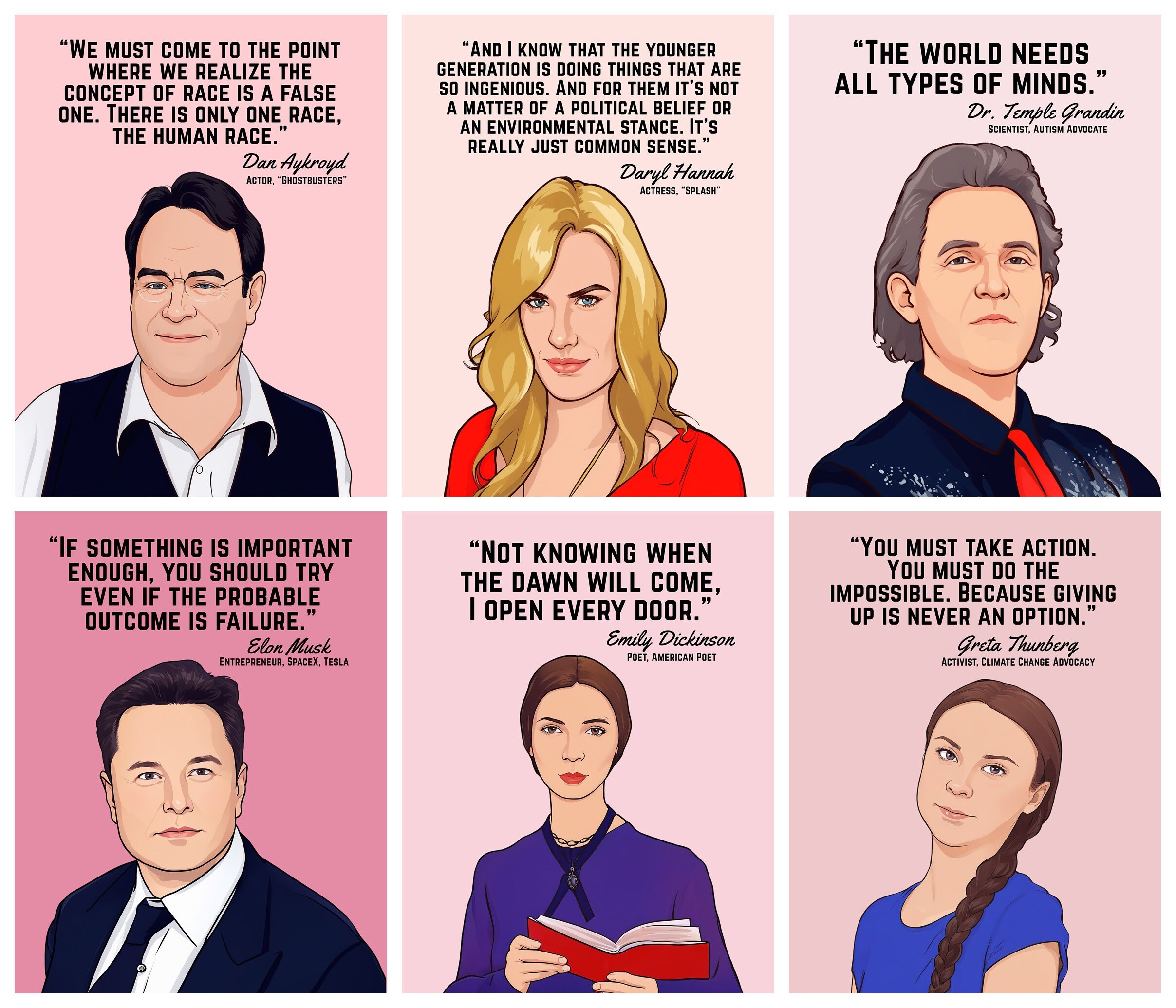 Famous People With Autism Posters, National Autism Acceptance Month ...