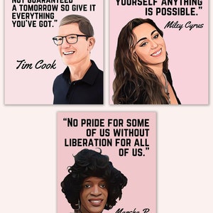 LGBT History Month, Lgbt Pride Month, Classroom Posters, Famous LGBTQ+ ...