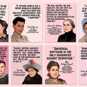 Women's History Month Posters | Bulletin Board Display, American ...