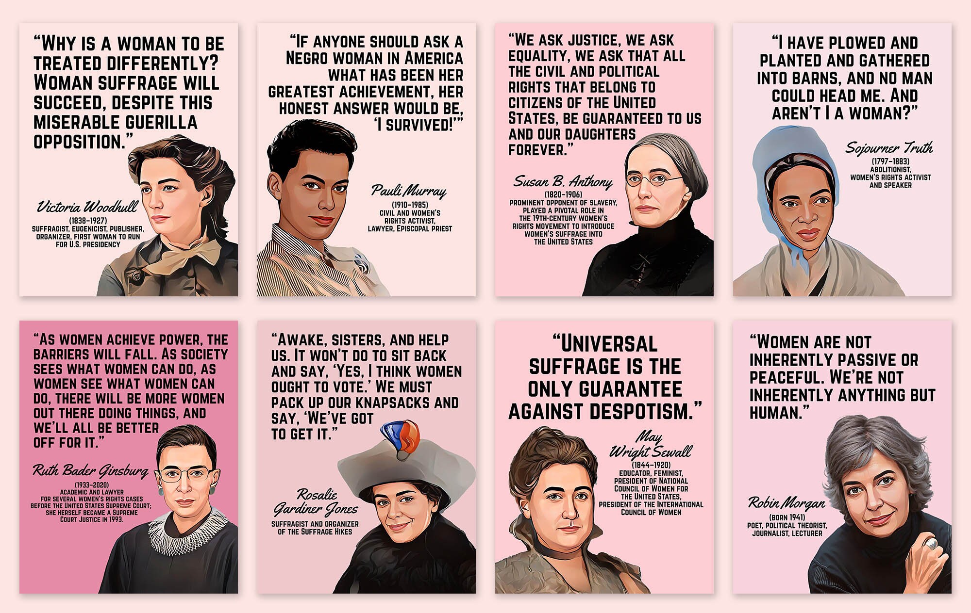 Women's History Month Posters Bulletin Board Display, American History ...