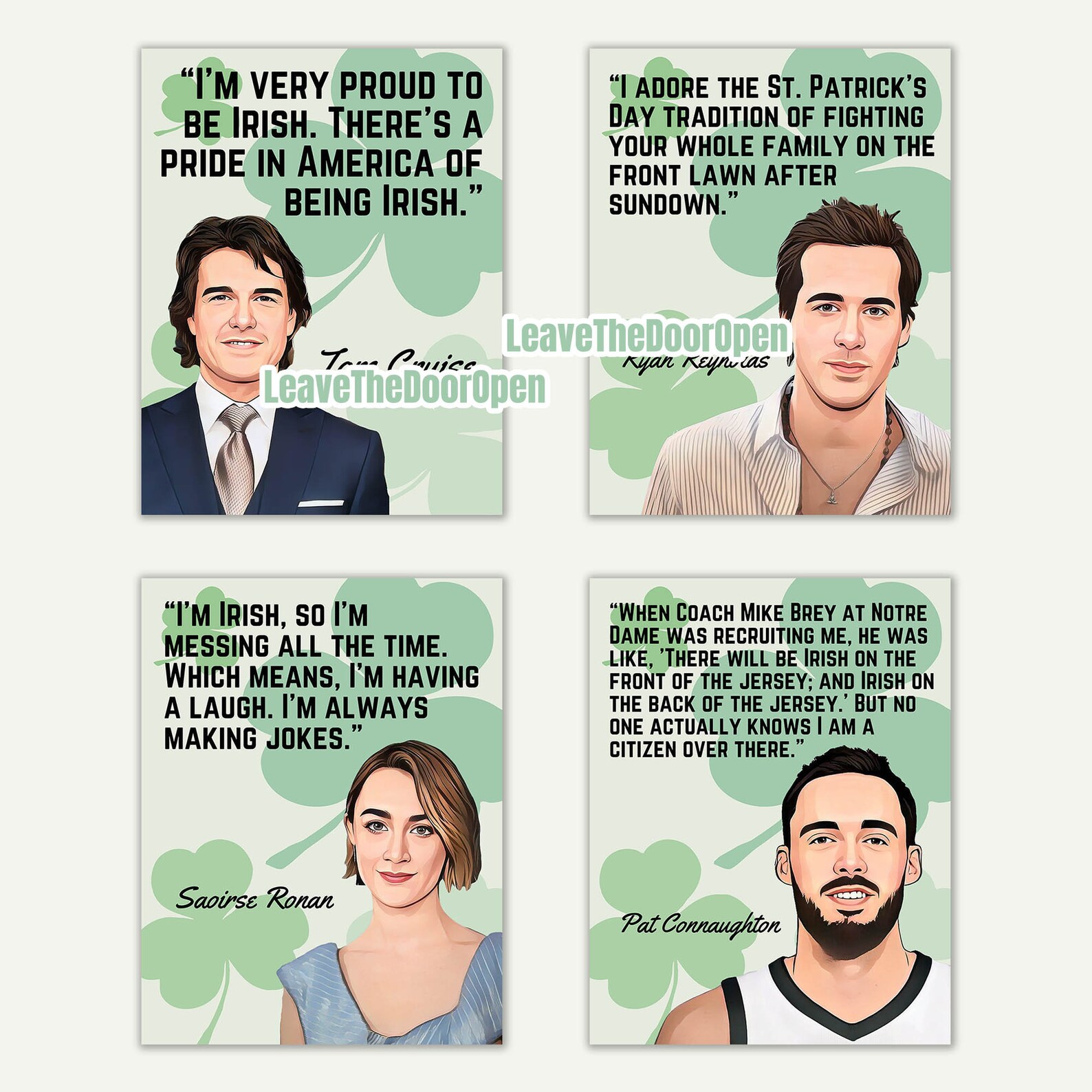 20 Famous Irish Americans Quotes, Irish American Heritage Month, Saint ...