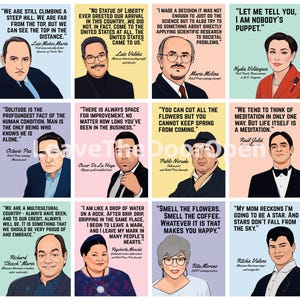 44 Iconic Hispanic Leaders Posters Set, Pastel Theme, National Hispanic ...