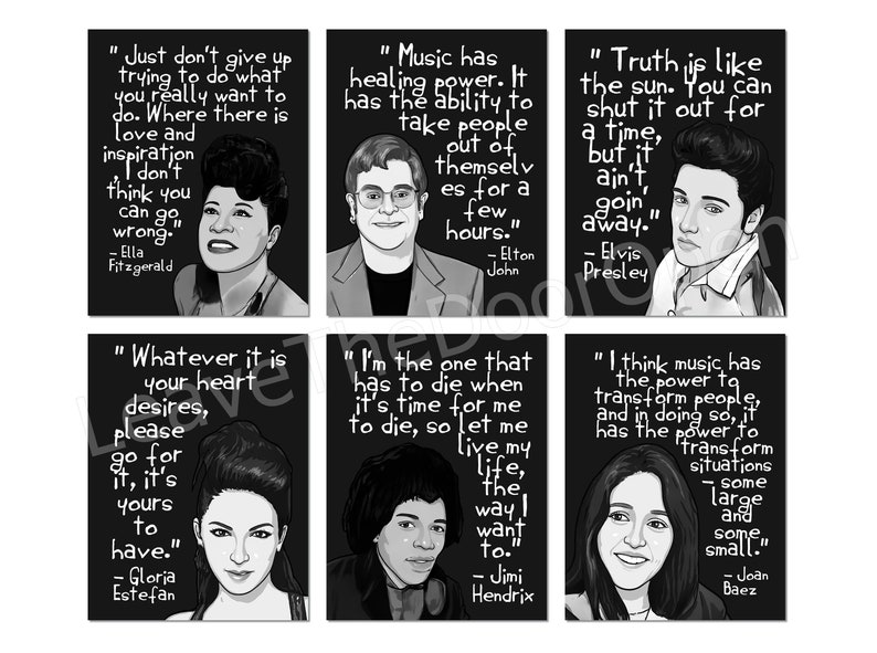 Famous Musicians Posters Notable Musical Leaders - Etsy