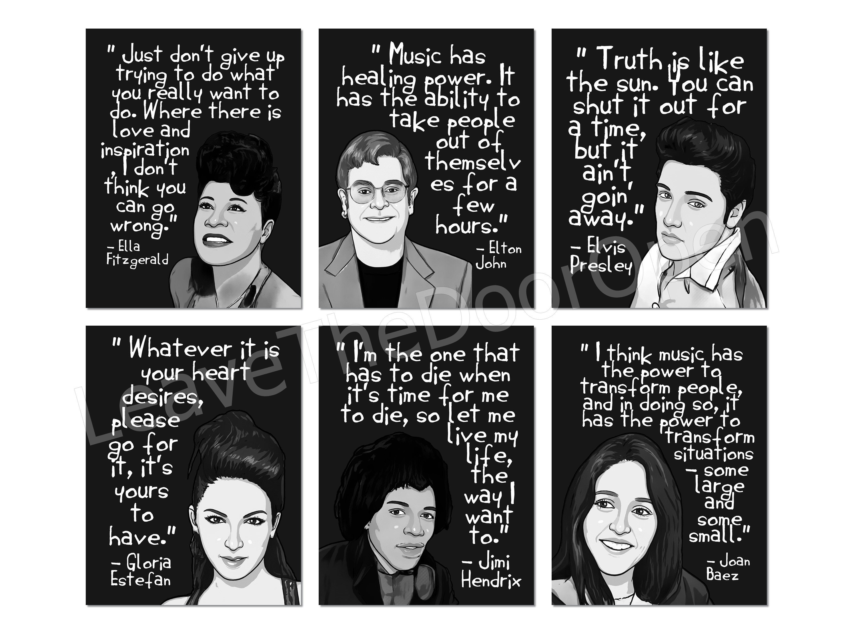 Famous Musicians Posters Notable Musical Leaders - Etsy