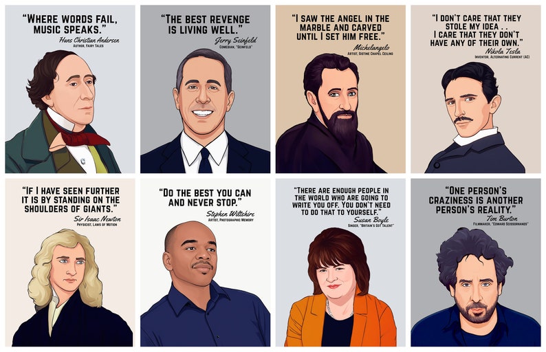Famous People With Autism Posters, National Autism Acceptance Month ...