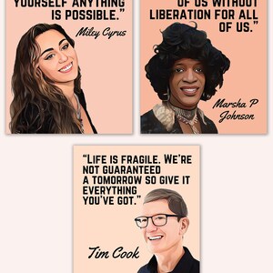 LGBT History Month, Lgbt Pride Month, Classroom Posters, Famous LGBTQ+ ...