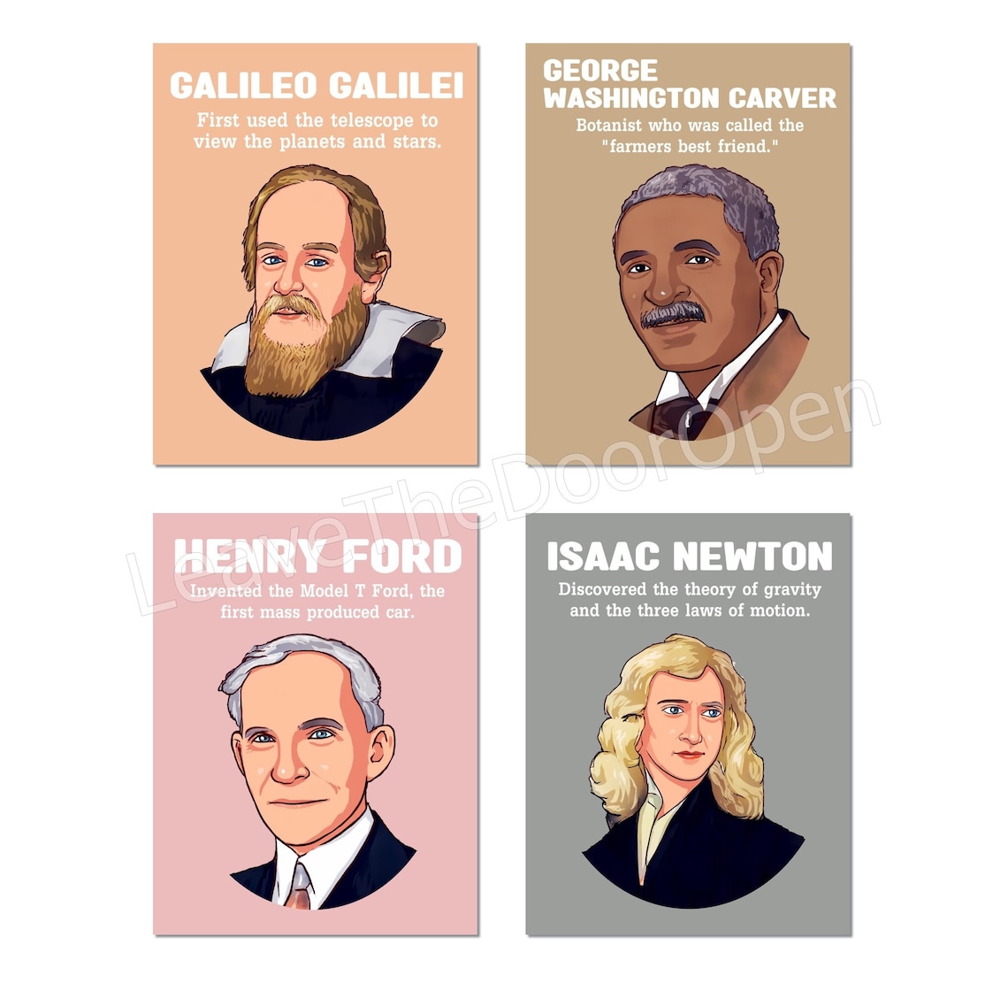 23 Famous Scientists and Inventors Posters, STEM Classroom Decor ...