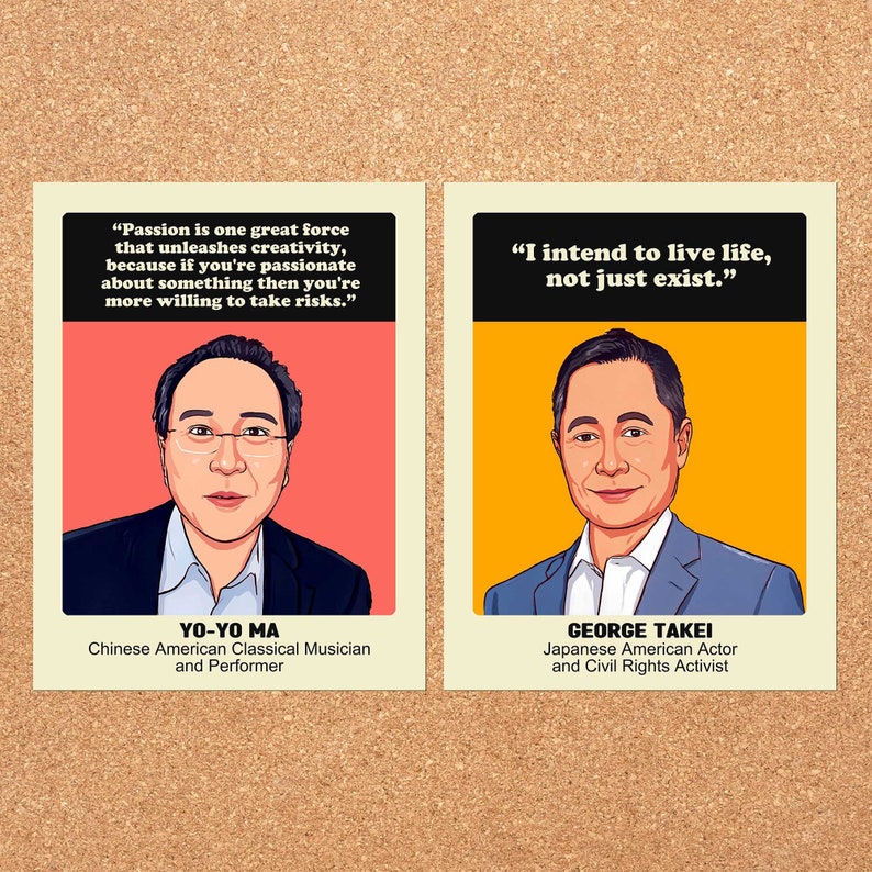 Asian American Leaders AAPI Asian Pacific American Heritage - Etsy