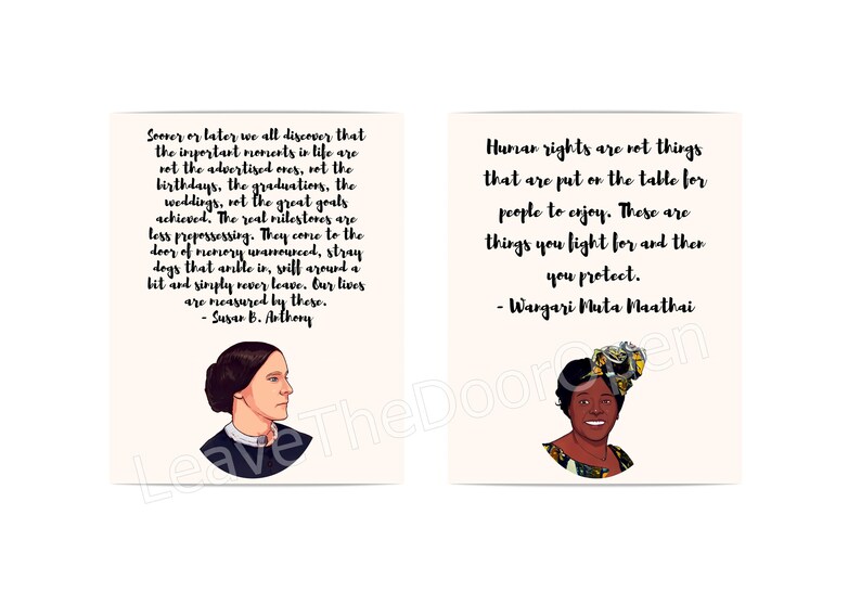 12 Famous Women in History Who Changed the Worldprintable - Etsy